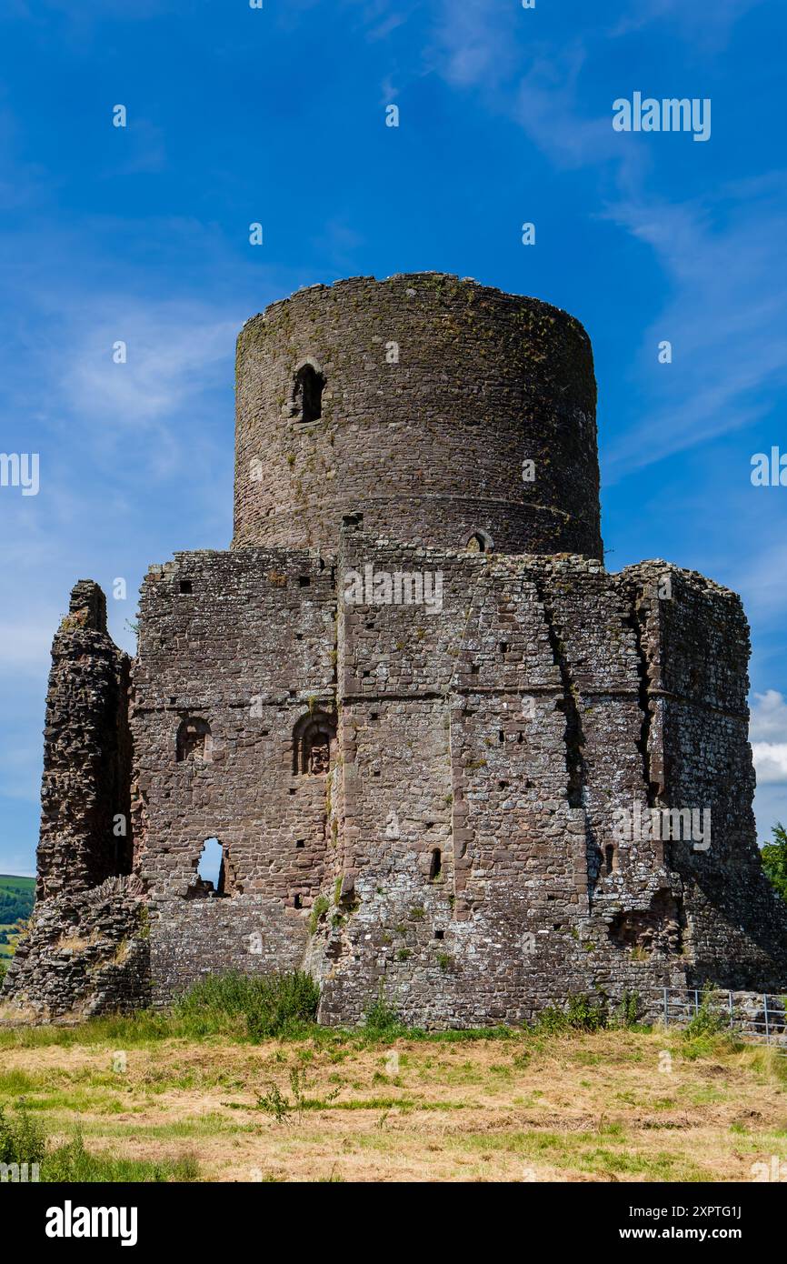 Ancient (11th century) ruins of Tretower Castle in Mid Wales Stock ...