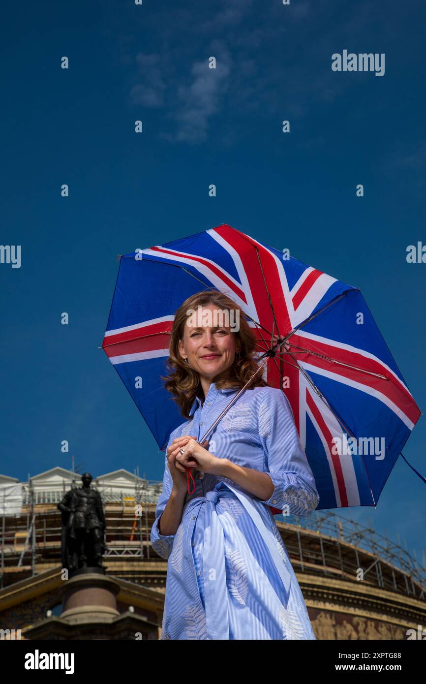 Katie Derham, photographed outside the Royal Albert Hall Stock Photo ...