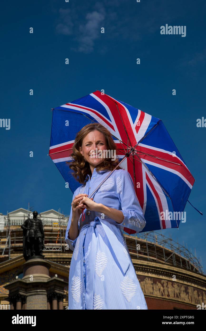 Katie Derham, photographed outside the Royal Albert Hall Stock Photo ...
