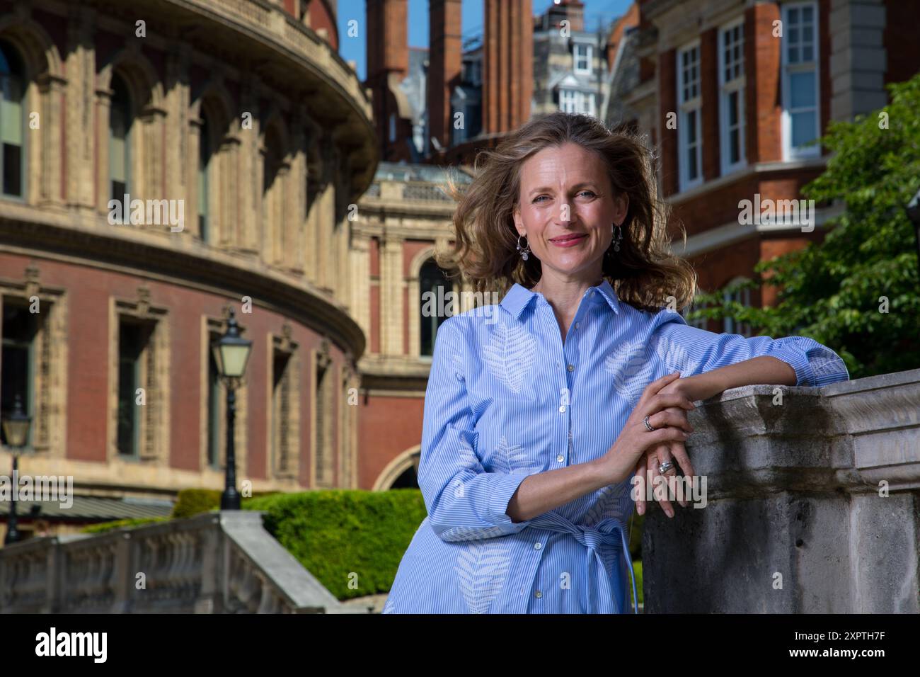 Katie Derham, photographed outside the Royal Albert Hall Stock Photo ...