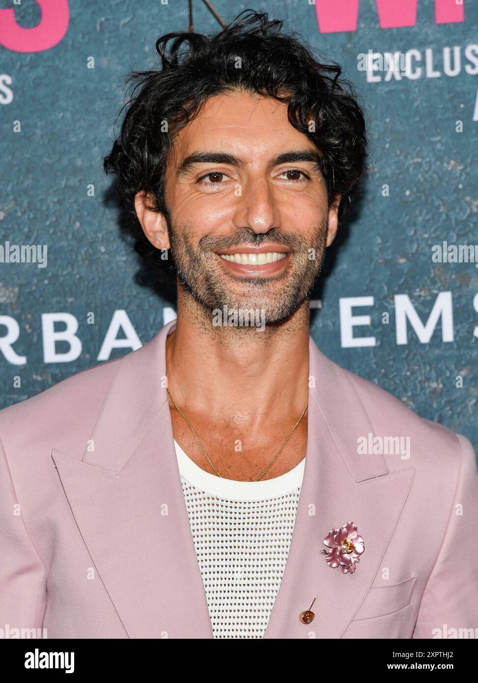 Actor-director Justin Baldoni attends the world premiere of "It Ends with Us" at AMC Lincoln ...