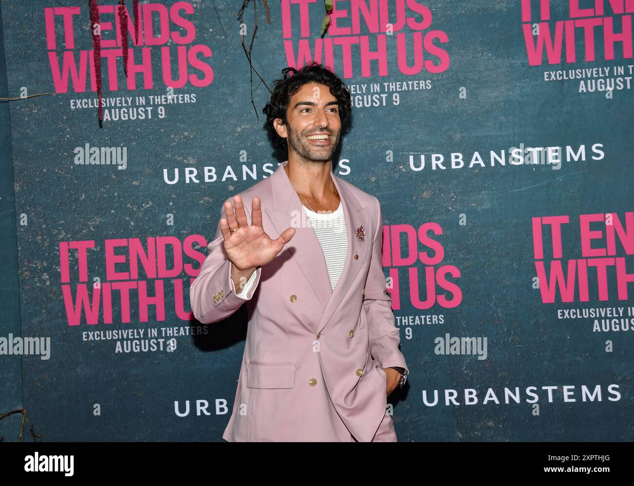 Actor-director Justin Baldoni attends the world premiere of "It Ends with Us" at AMC Lincoln ...