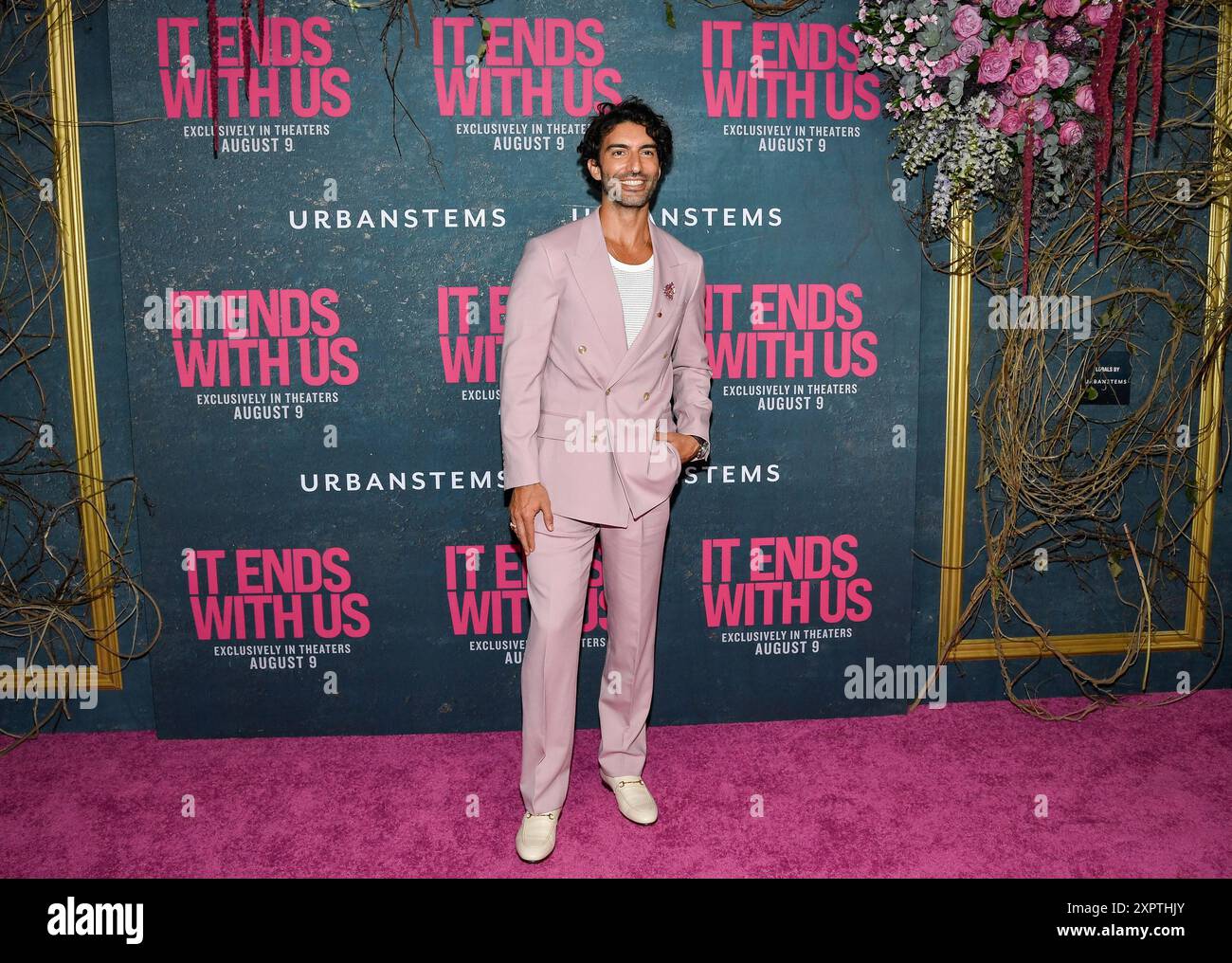 Actor-director Justin Baldoni attends the world premiere of "It Ends with Us" at AMC Lincoln ...