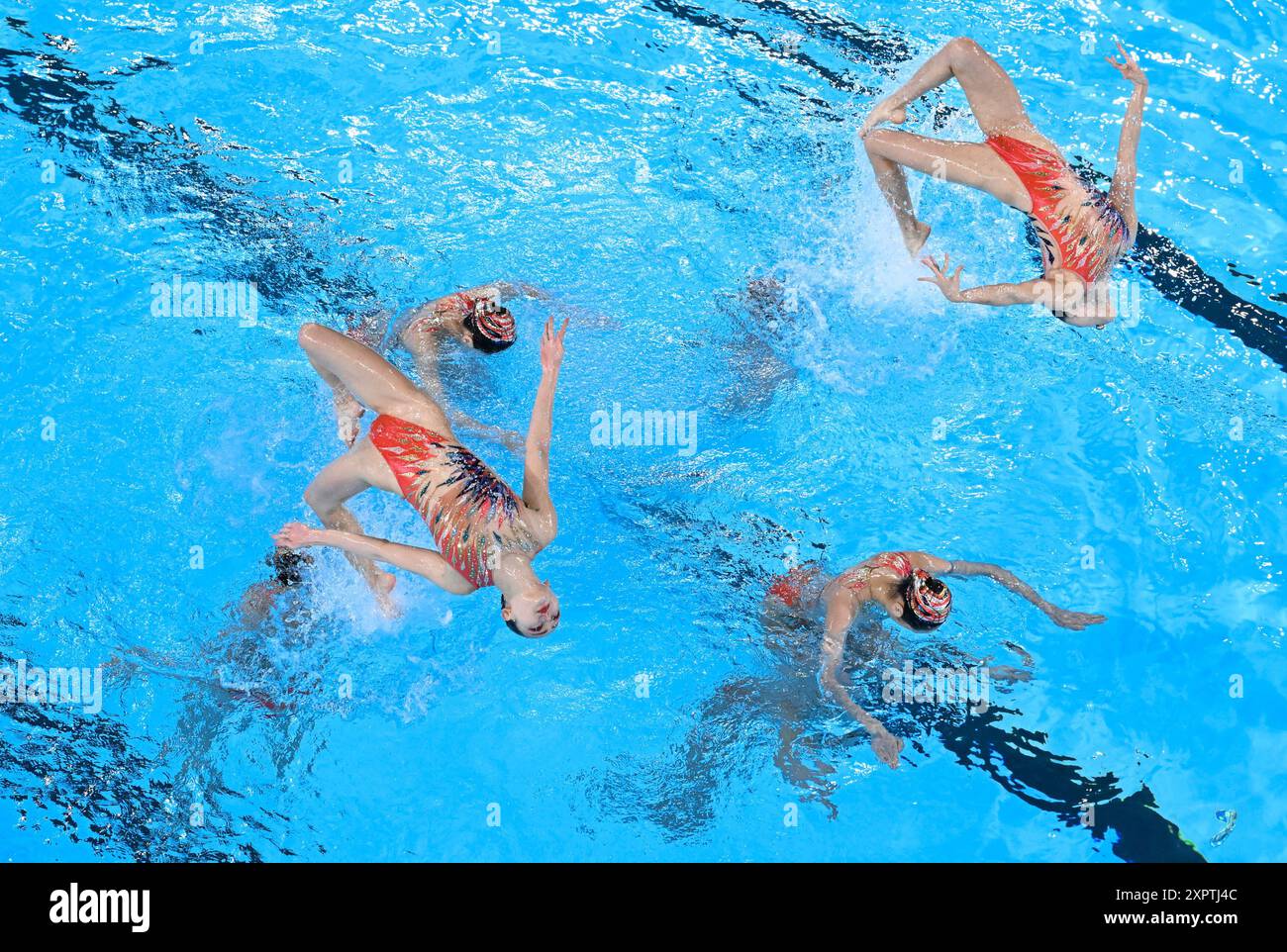 Saint Denis. 7th Aug, 2024. Team China compete during the team ...
