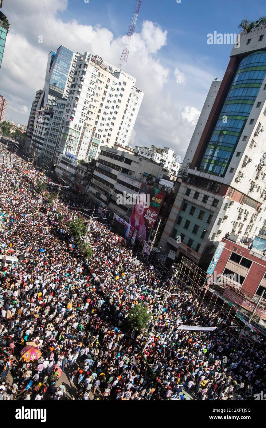 Bangladesh National Party (BNP) supporters gather at their party office ...
