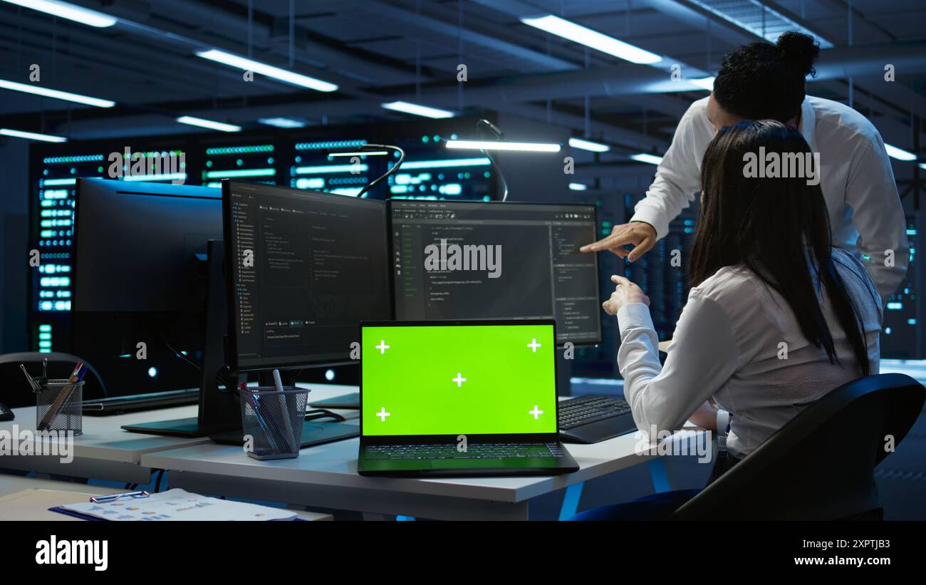 Engineer In High Tech Data Center Managing And Maintaining Databases Using Mockup Devices