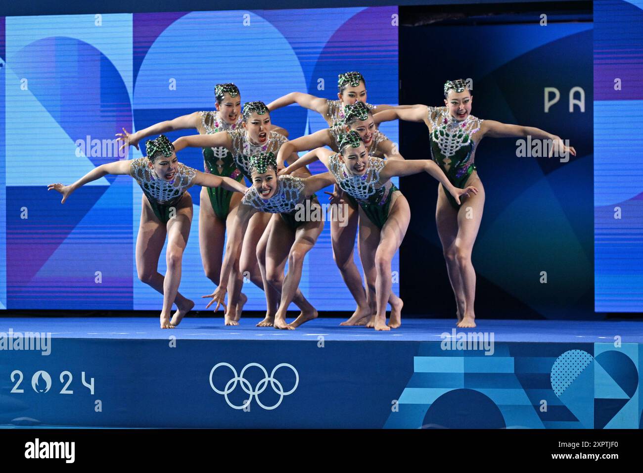 Saint-Denis, France. Credit: MATSUO. 7th Aug, 2024. Japan team group ...