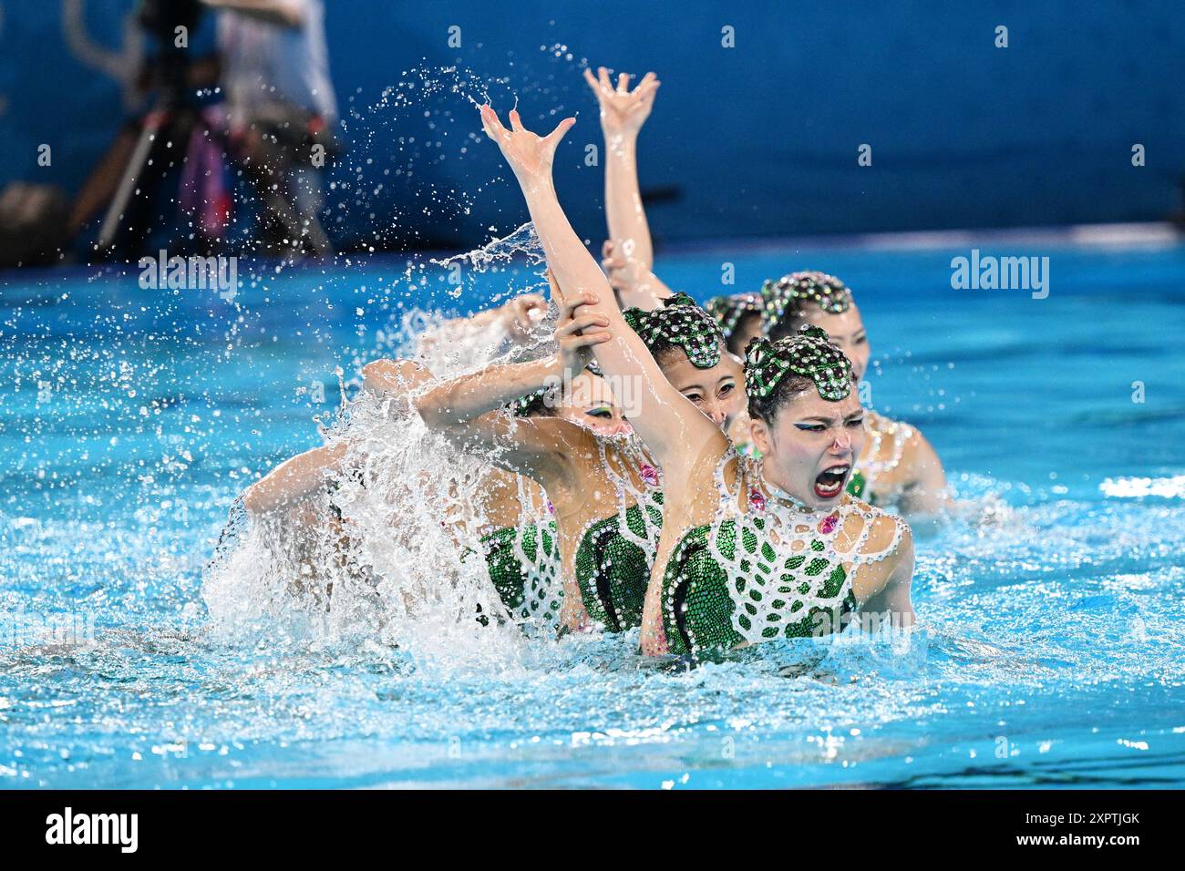 Saint-Denis, France. Credit: MATSUO. 7th Aug, 2024. Japan team group ...
