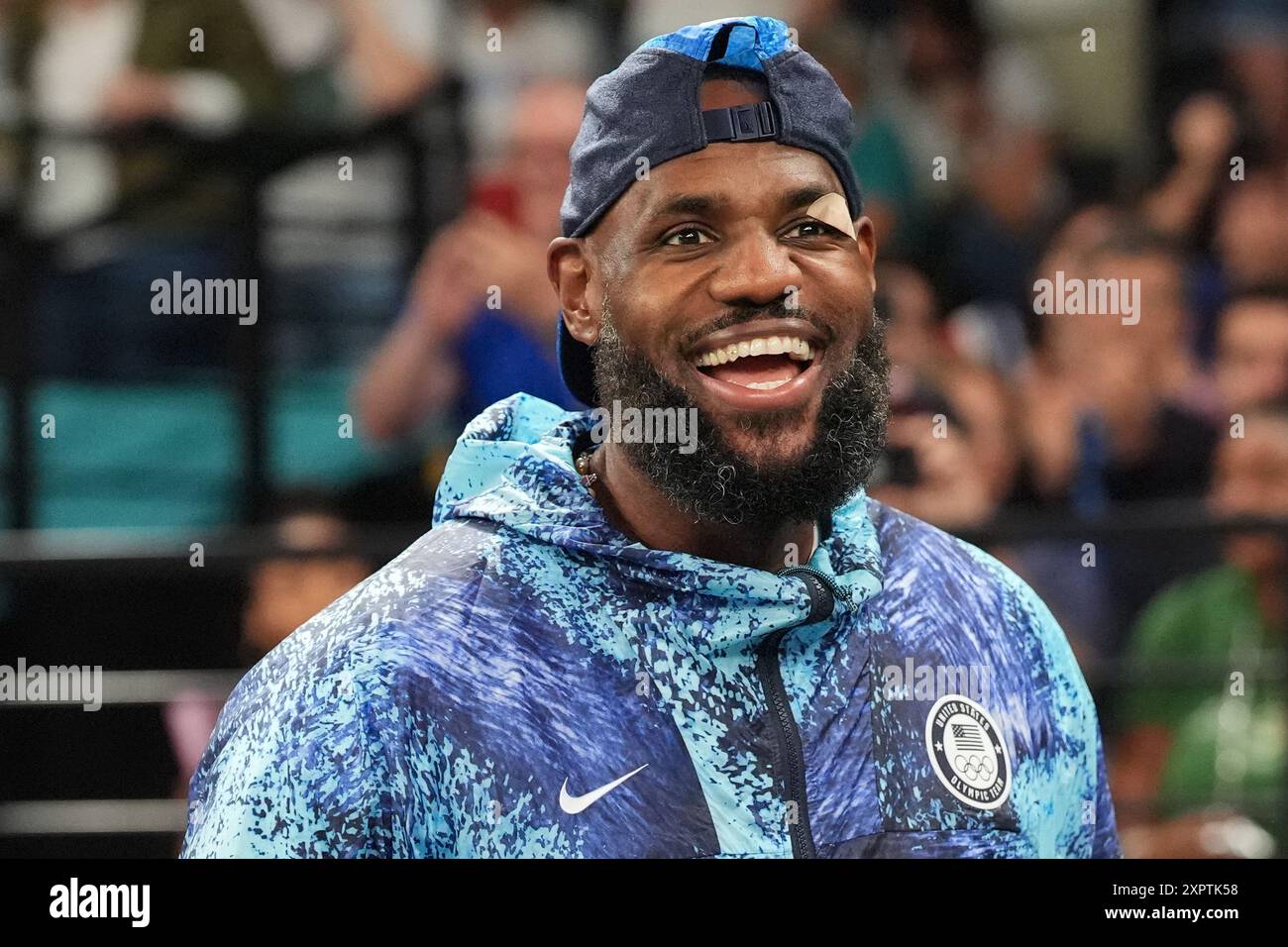 Paris, France. 07th Aug, 2024. United States basketball player LeBron ...