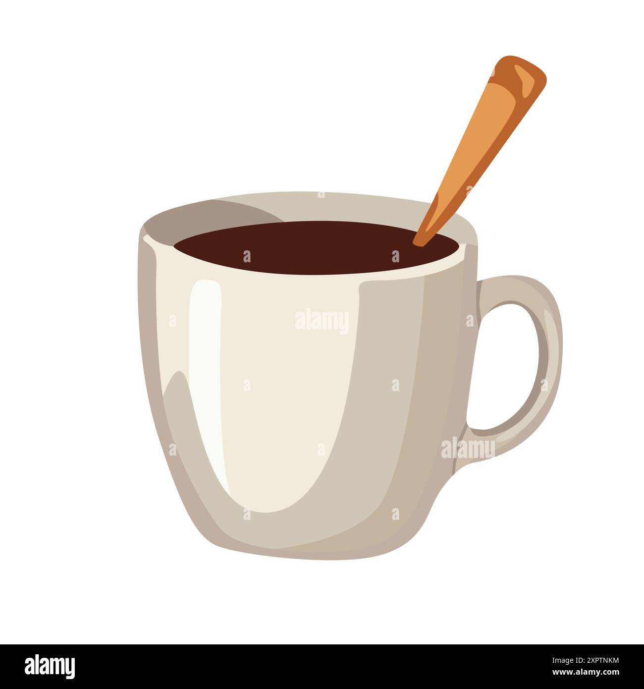 Artisan Coffee Delight. Hand-Drawn Coffee Cup Vector Stock Vector Image ...