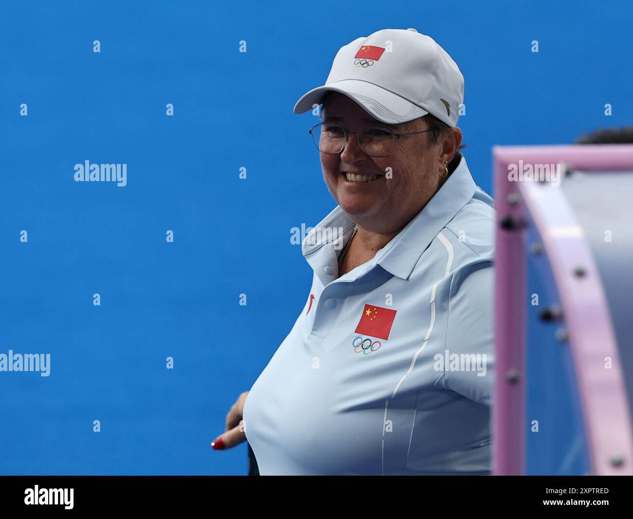 Colombes, France. 7th Aug, 2024. Head coach Alyson Regina Annan of ...