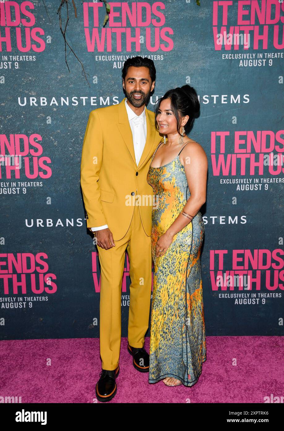 Hasan Minhaj, left, and wife Beena Patel attend the world premiere of ...