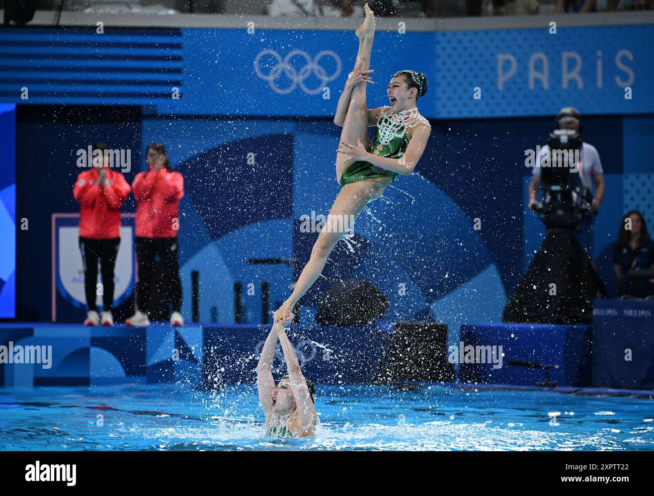 PARIS - FRANCE August 7, 2024 - Olympic Games, Synchronized Swimming ...