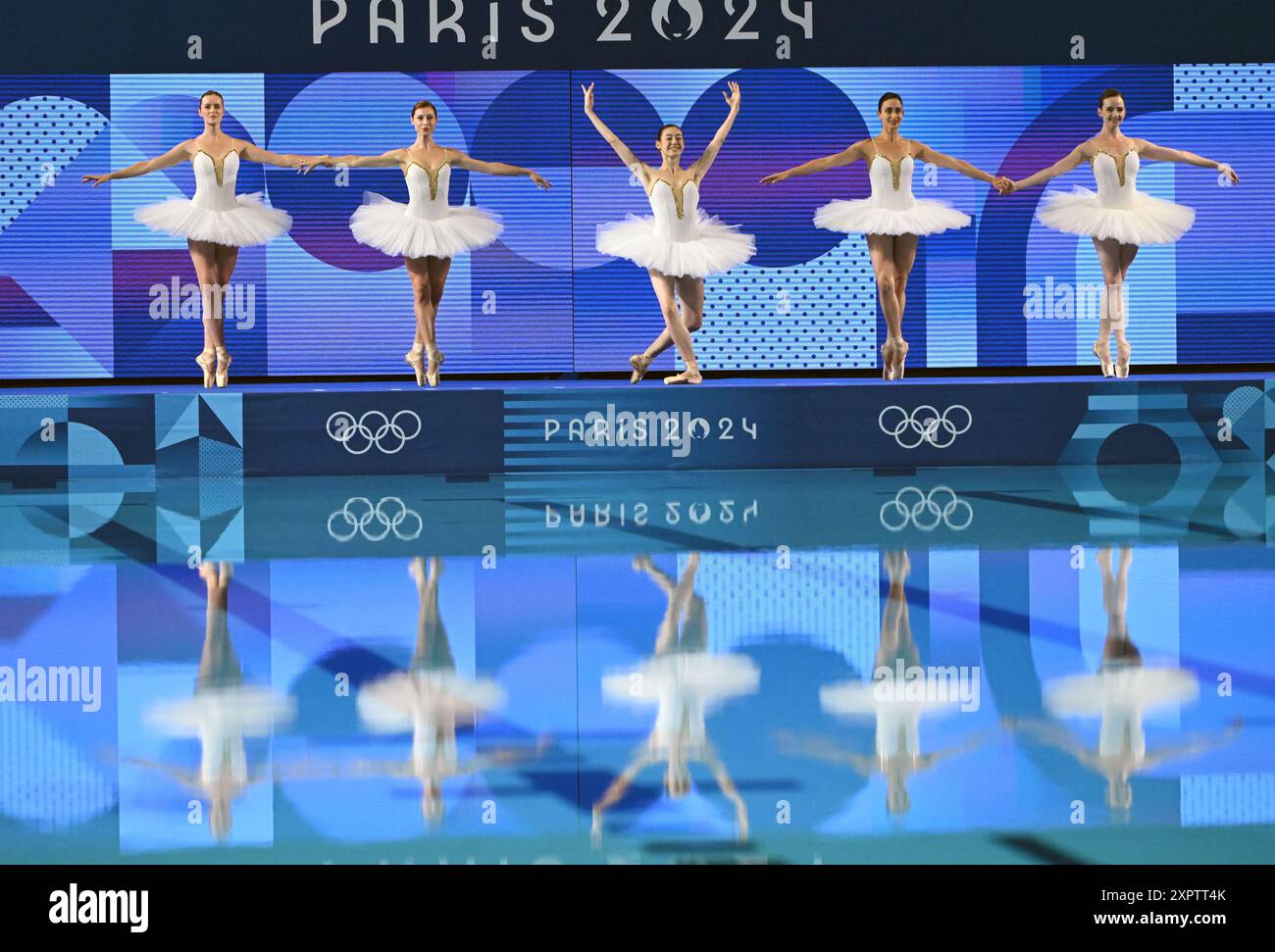 PARIS - FRANCE August 7, 2024 - Olympic Games, Synchronized Swimming ...