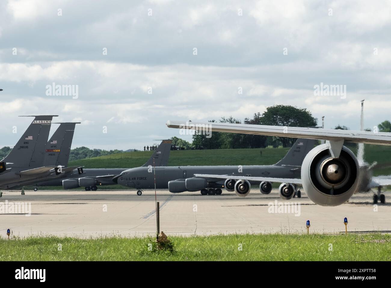 KC-135 “Stratotanker” aircraft return to the 171st Air Refueling Wing ...