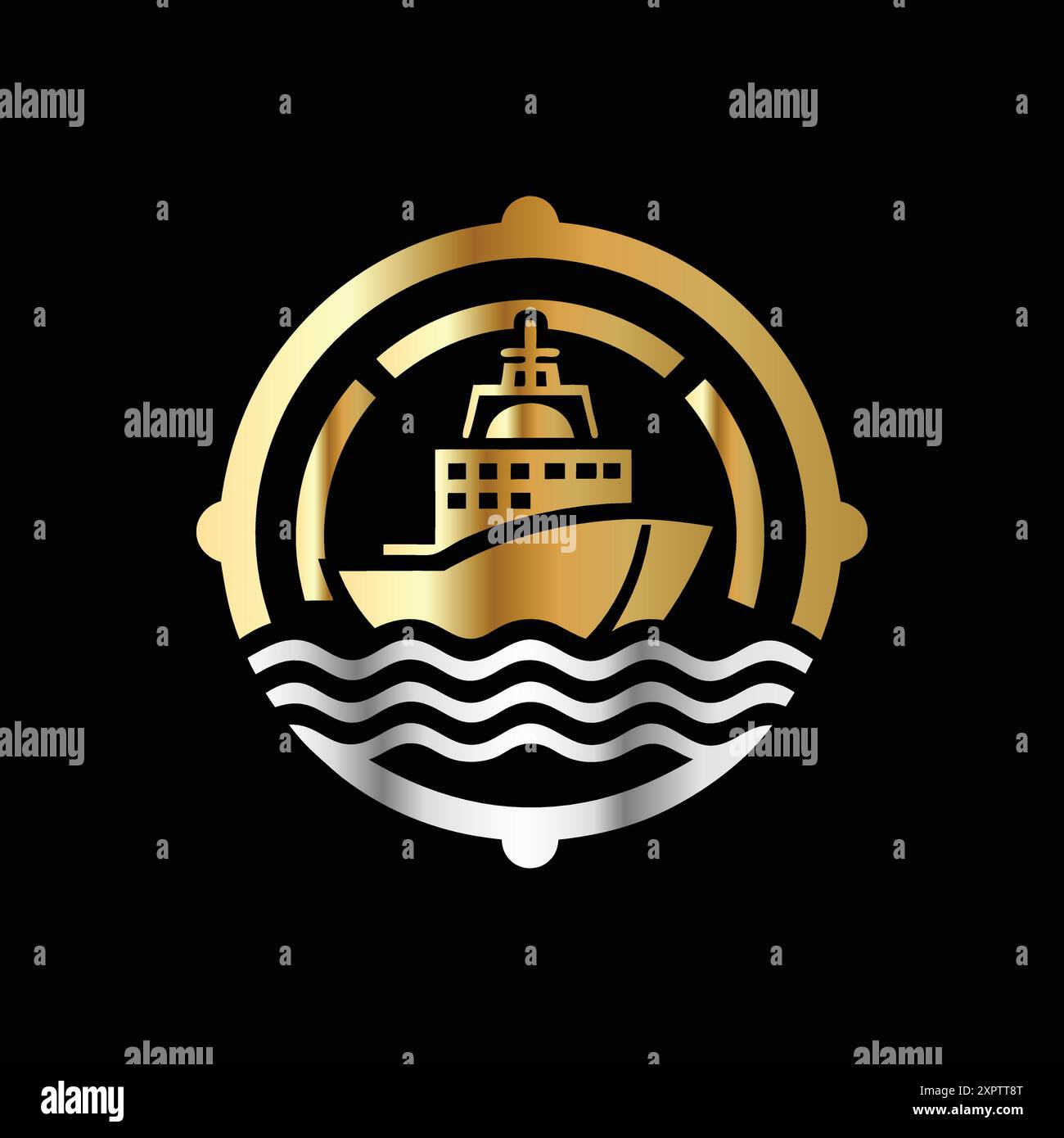 Cruise Ship Logo Icon Design Vector Template. Luxury Ship Logotype ...