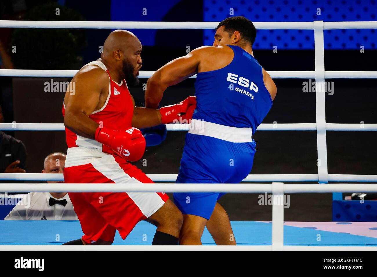 Paris, France. 07th Aug, 2024. ABOUDOU MOINDZE Djamili-Dini vs GHADFA ...