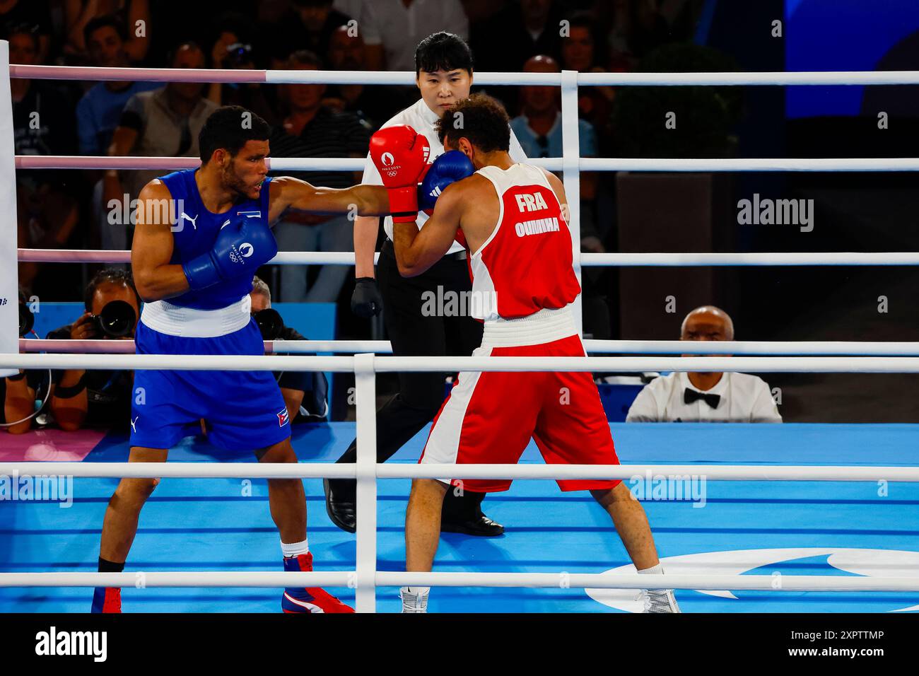 Paris, France. 07th Aug, 2024. OUMIHA Sofiane of France vs ALVAREZ ...