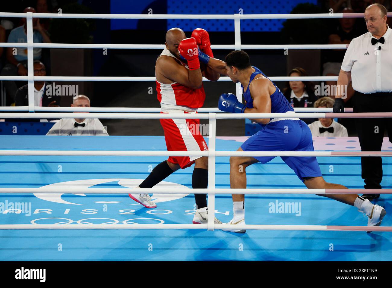 Paris, France. 07th Aug, 2024. ABOUDOU MOINDZE Djamili-Dini vs GHADFA ...