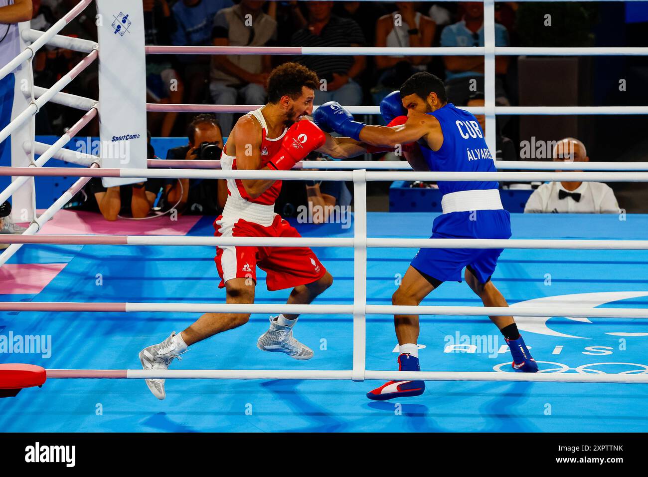 Paris, France. 07th Aug, 2024. OUMIHA Sofiane of France vs ALVAREZ ...