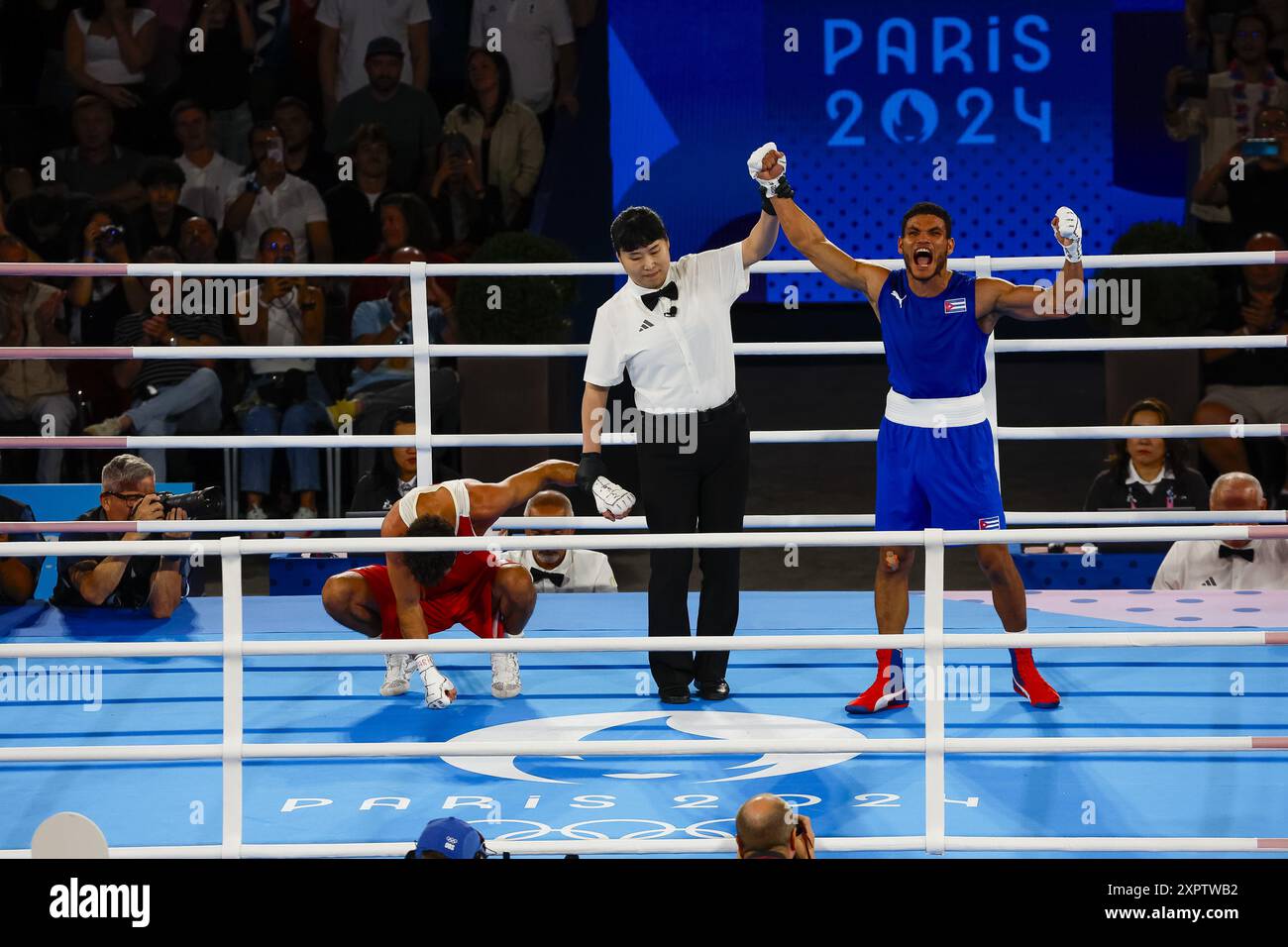 OUMIHA Sofiane of France vs ALVAREZ BORGES Erislandy of Cuba Boxing ...