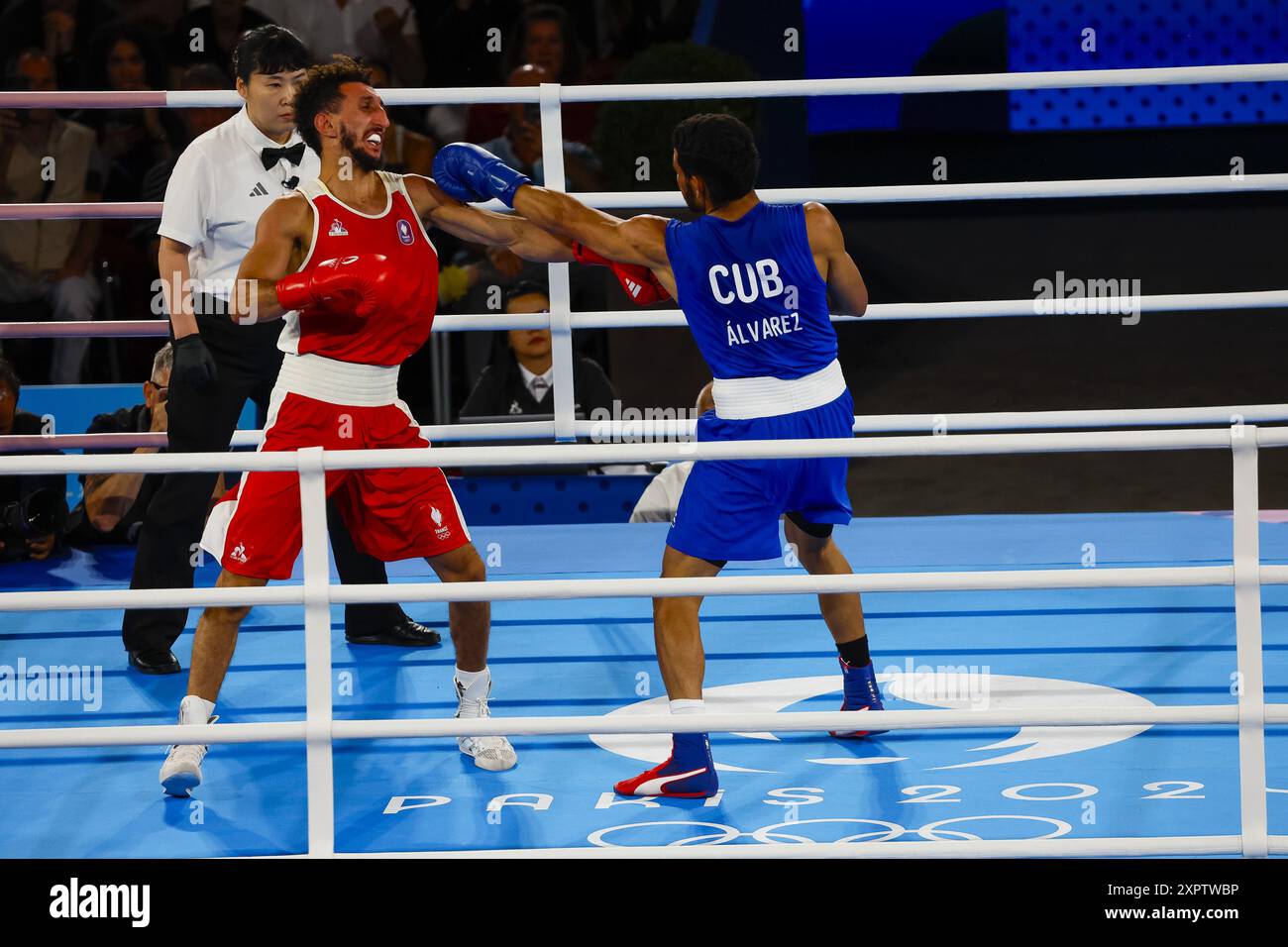 OUMIHA Sofiane of France vs ALVAREZ BORGES Erislandy of Cuba Boxing ...