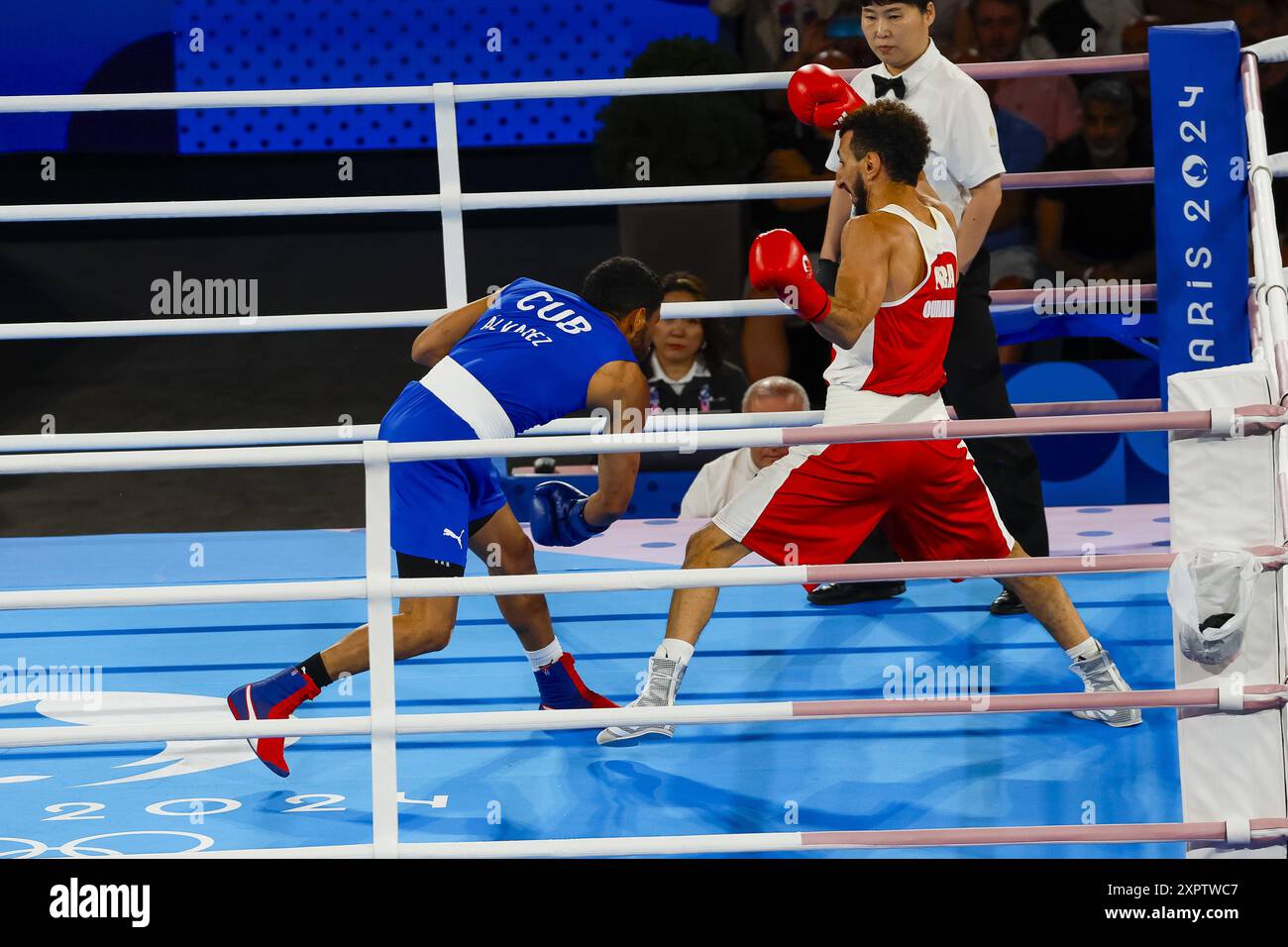 OUMIHA Sofiane of France vs ALVAREZ BORGES Erislandy of Cuba Boxing ...