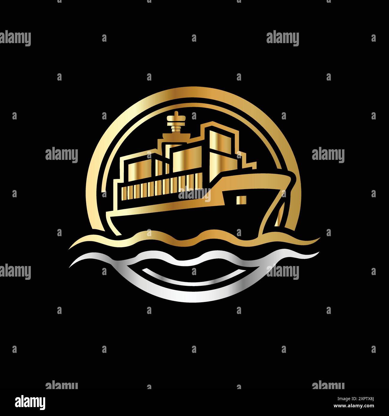 Cruise Ship Logo Icon Design Vector Template. Luxury Ship Logotype ...