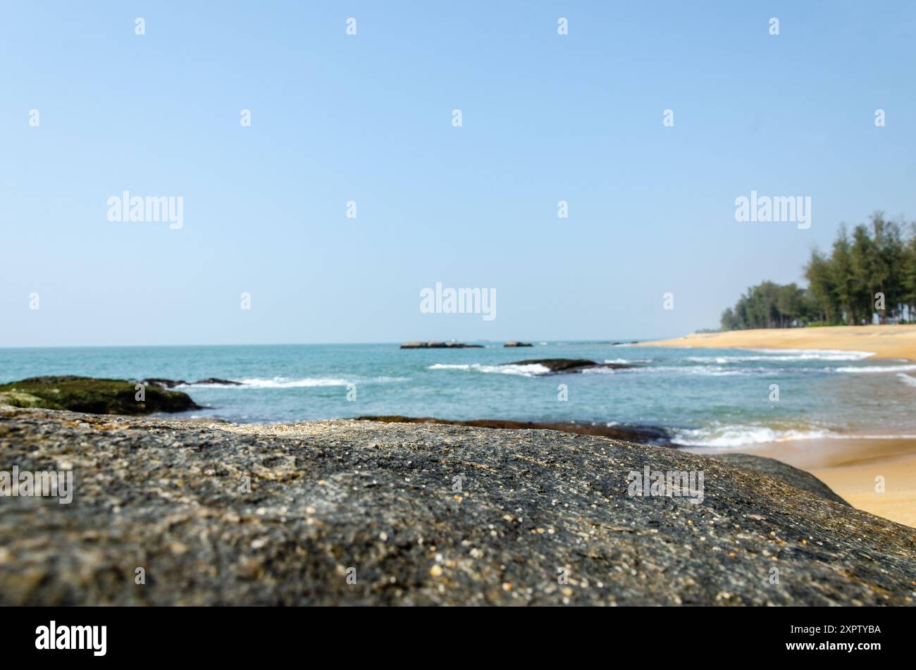 Rocky beach of Someshwar in Mangalore, India Stock Photo - Alamy