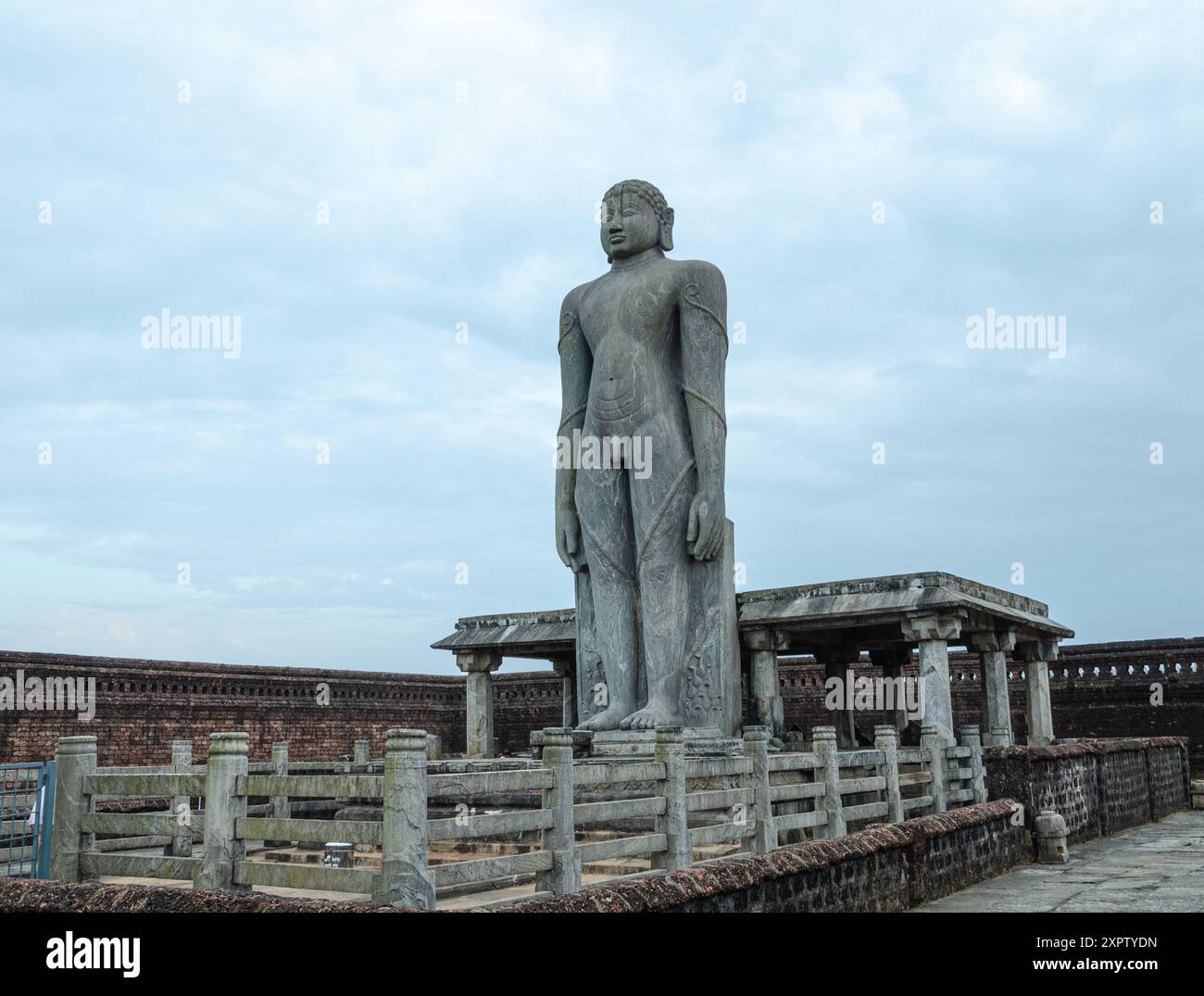 granite monolith statue of Shri Gomateshwara (Bahubali) at Karkala ...
