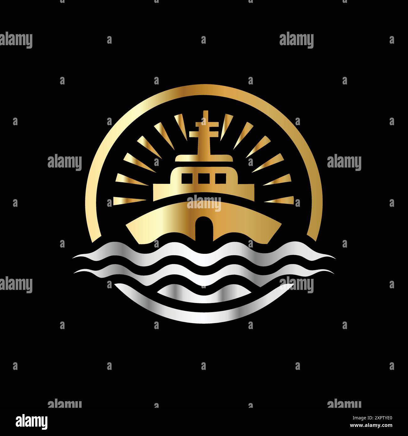 Cruise Ship Logo Icon Design Vector Template. Luxury Ship Logotype ...