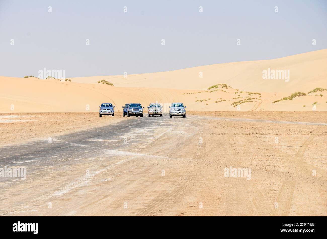 Desert safari in Qatar- sand dunes bashing Stock Photo - Alamy