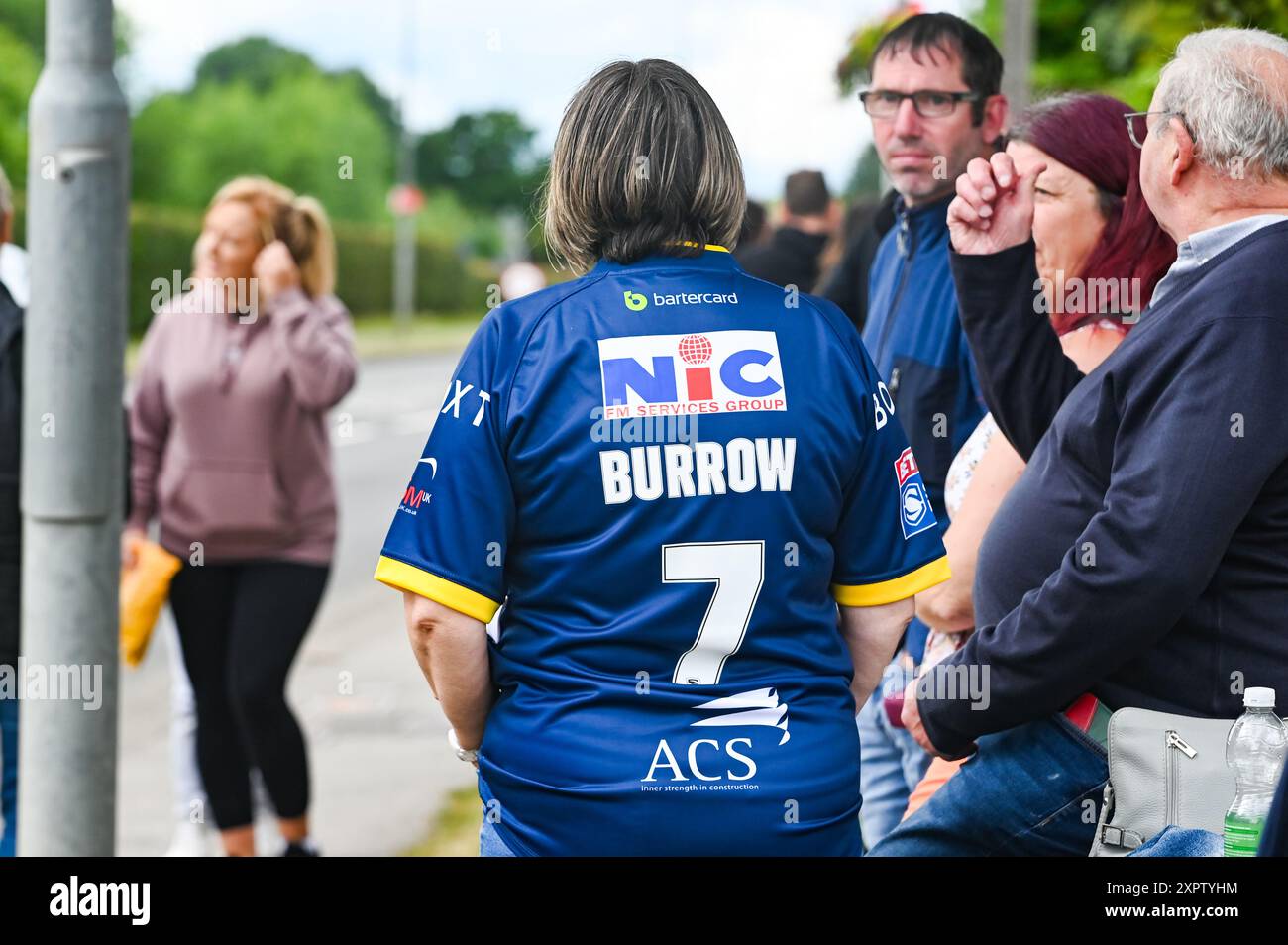 Fans line the street as Rob Burrow's Funeral Procession passes by Mill ...
