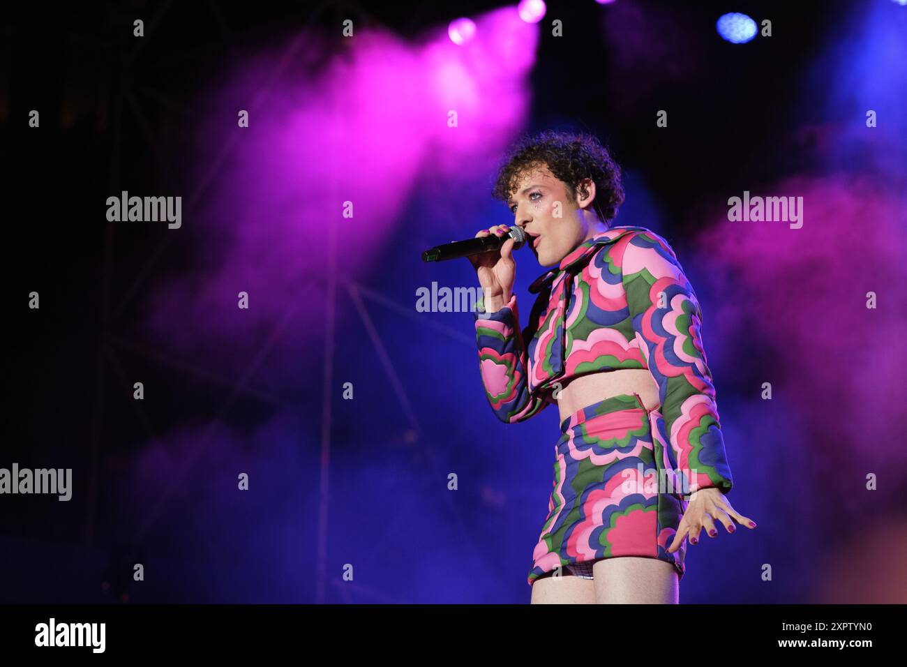 Nemo Mettler performs during the concert of the Mado Pride festival in ...
