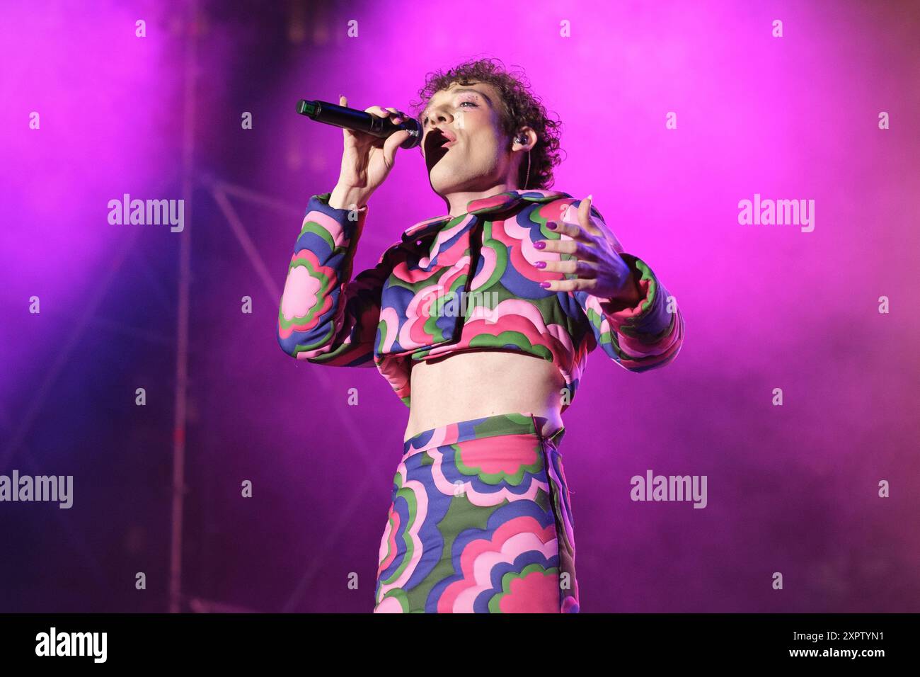 Nemo Mettler performs during the concert of the Mado Pride festival in ...