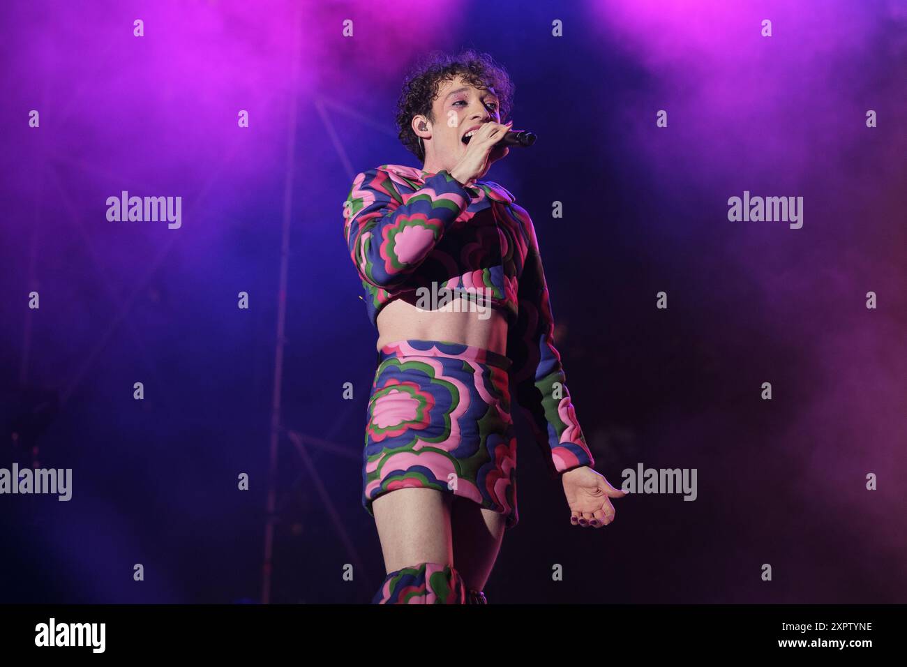 Nemo Mettler performs during the concert of the Mado Pride festival in ...
