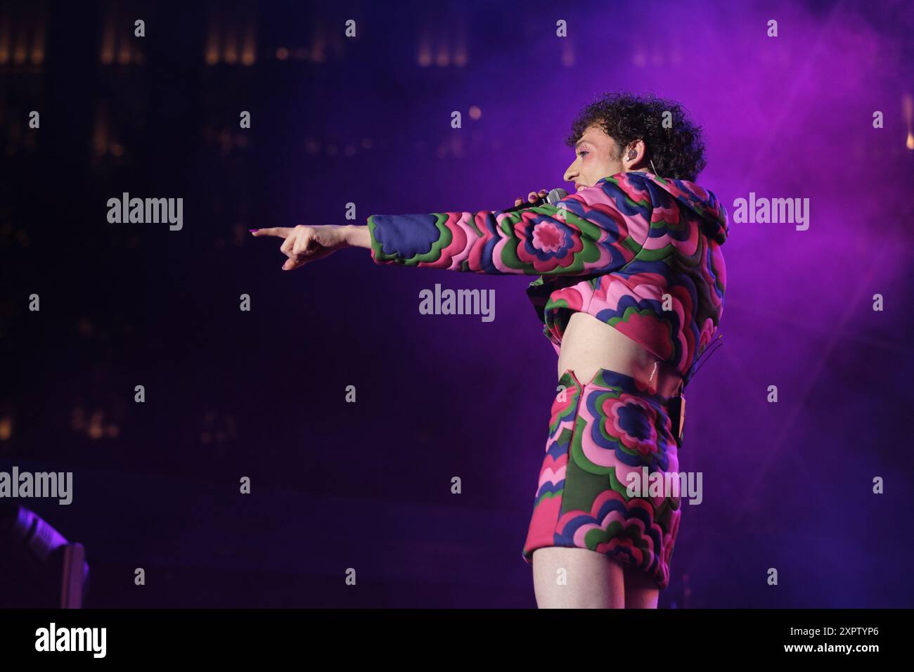 Nemo Mettler performs during the concert of the Mado Pride festival in ...