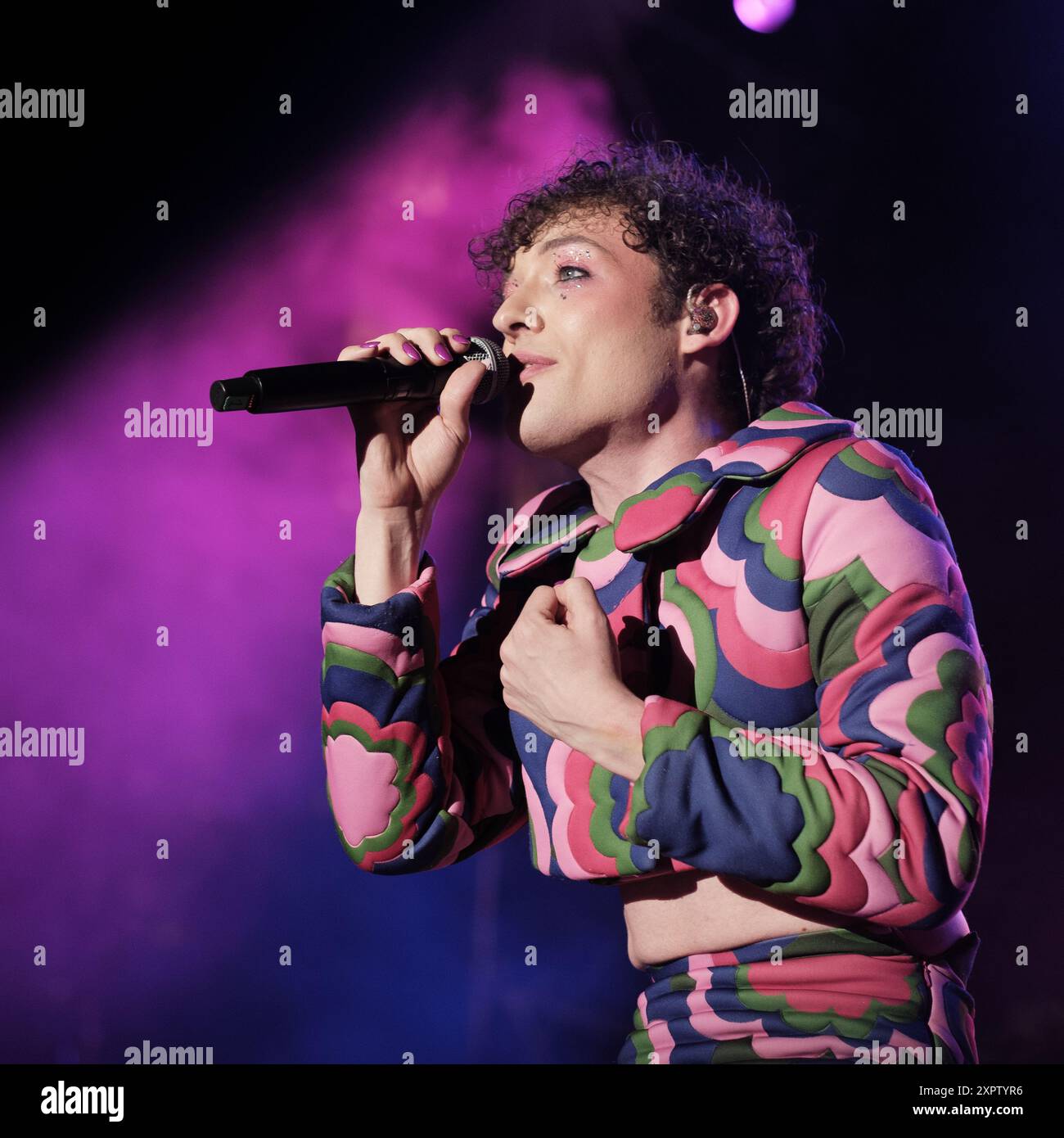 Nemo Mettler performs during the concert of the Mado Pride festival in ...