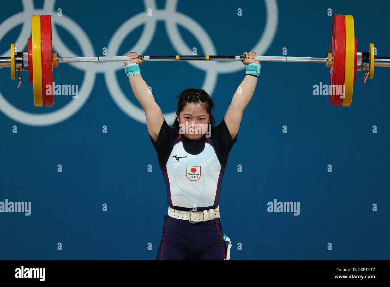 Paris, France. 7th Aug, 2024. Rira Suzuki (JPN) Weightlifting : Women's 49kg during the Paris ...