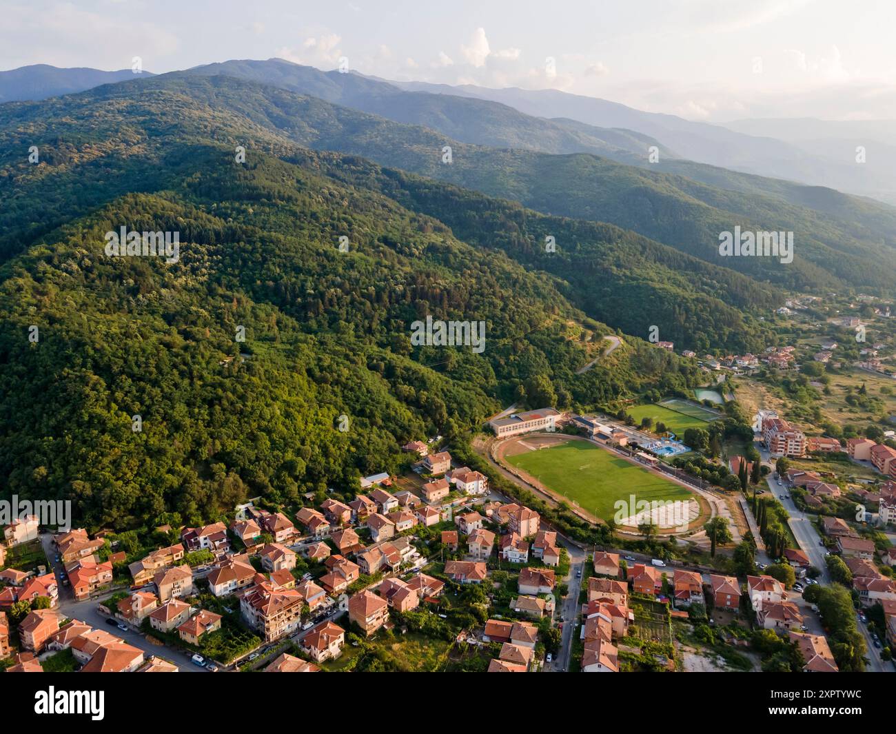 Aerial view of town of Petrich, Blagoevgrad region, Bulgaria Stock Photo - Alamy