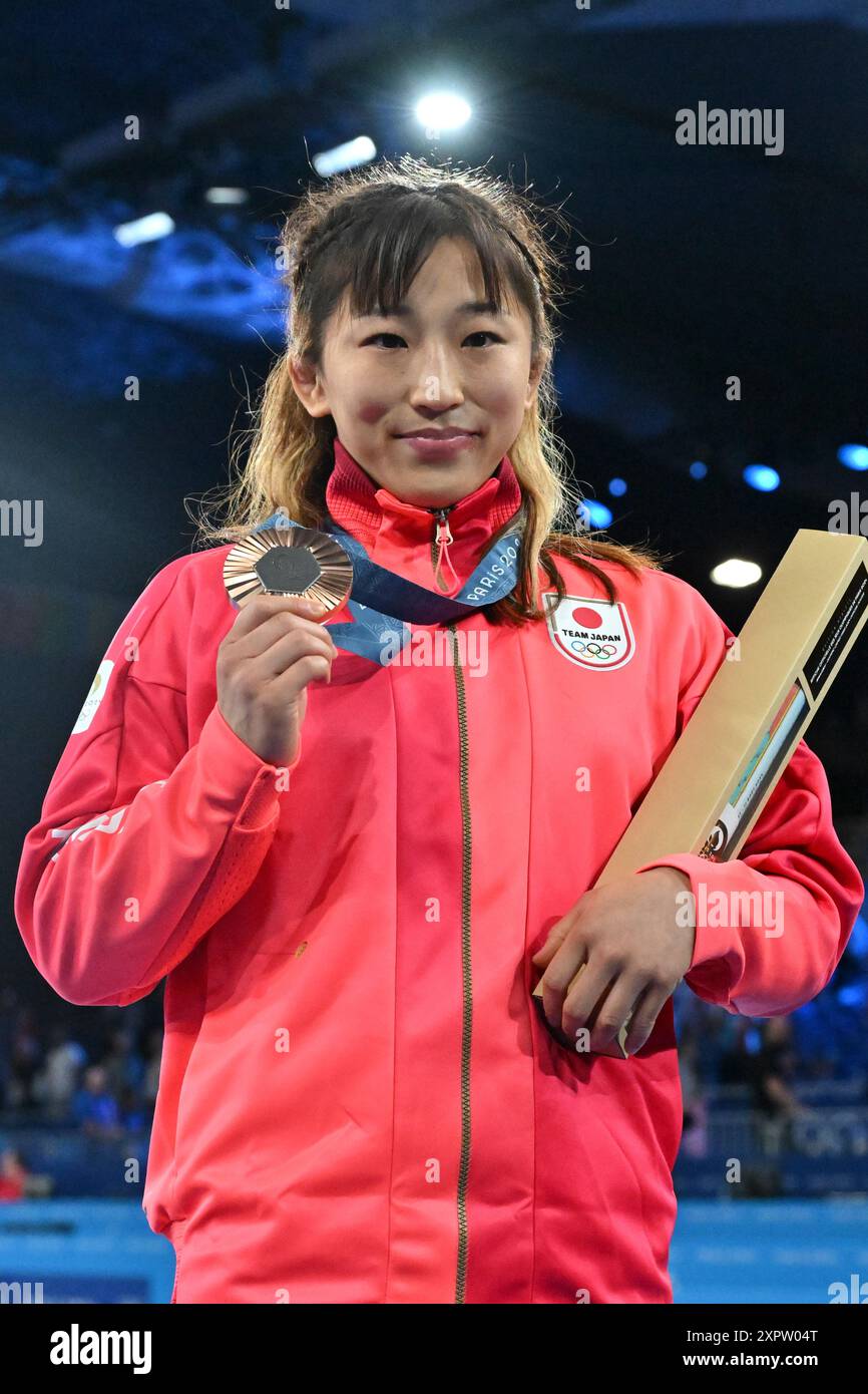 SUSAKI Yui Japan (JPN), WFS 50kg Bronze Medal, Medal Ceremony ...