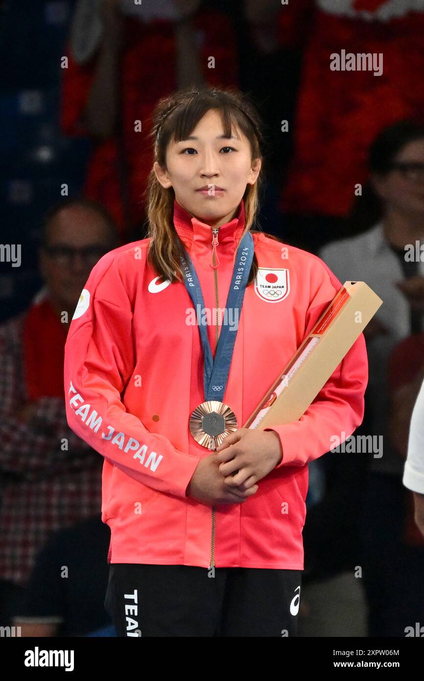 SUSAKI Yui Japan (JPN), WFS 50kg Bronze Medal, Medal Ceremony ...