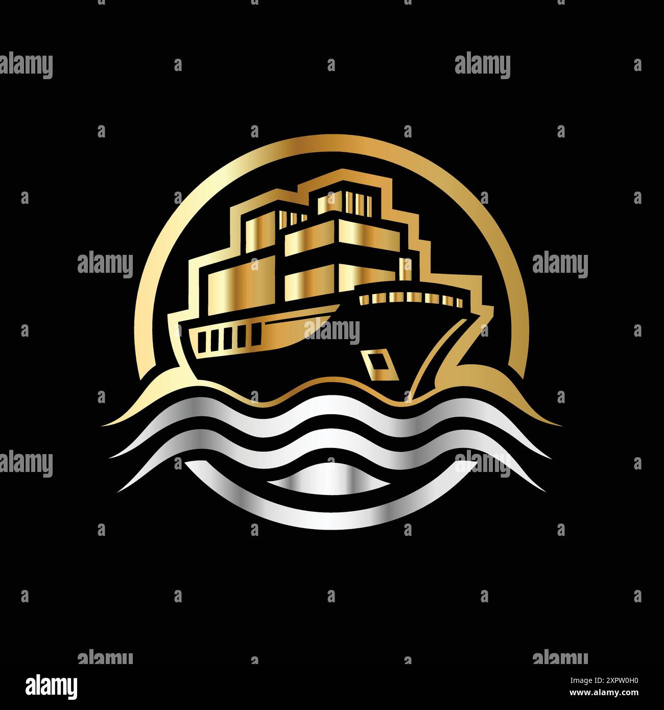Cruise Ship Logo Icon Design Vector Template. Luxury Ship Logotype ...