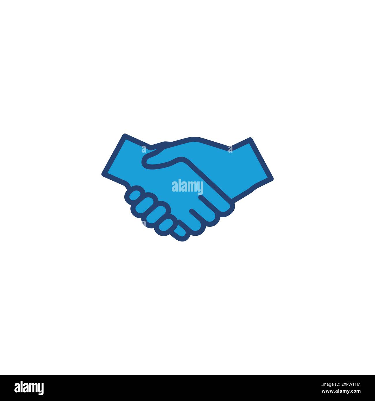 Handshake icon vector. business handshake. contact agreement Stock ...