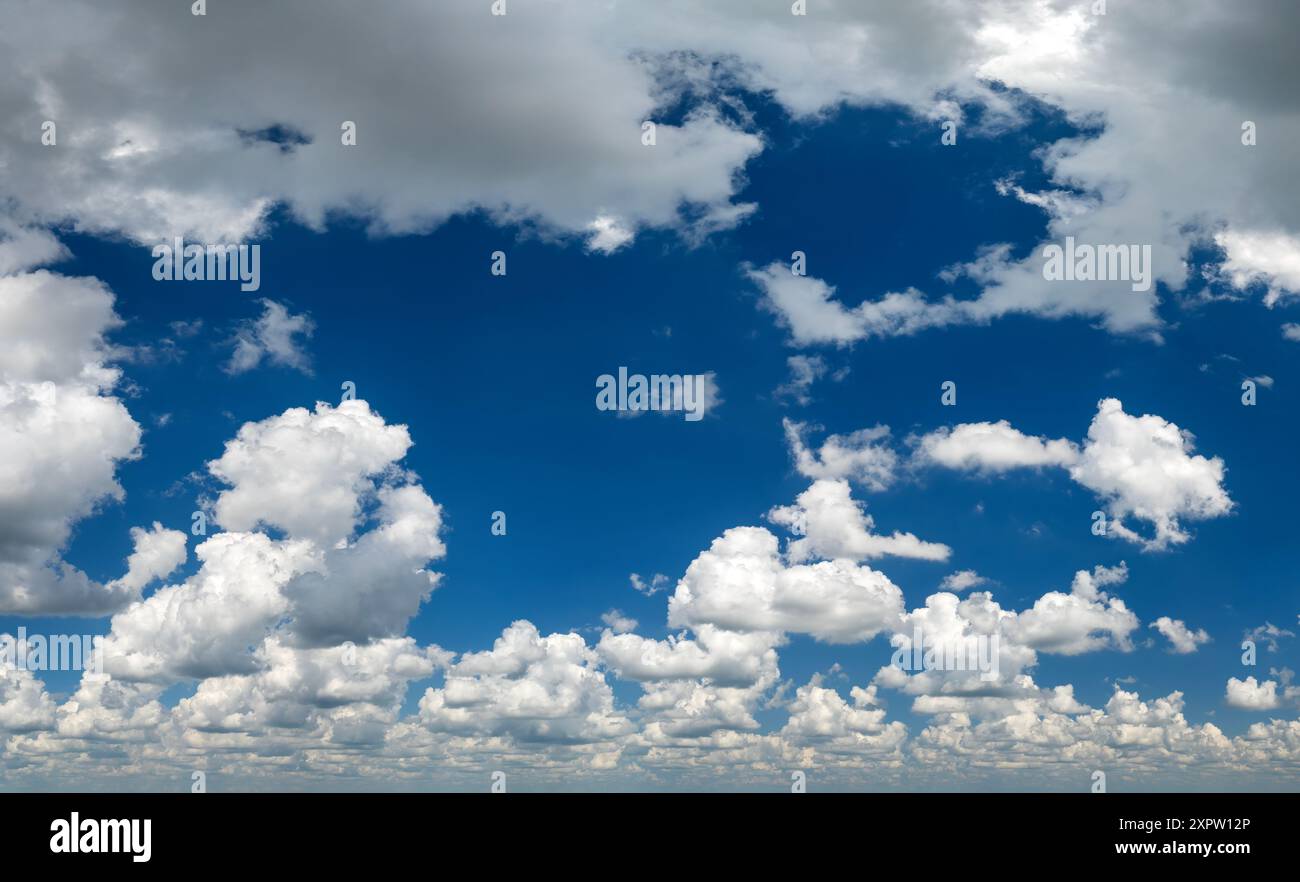 Florida weather in summer rain season. Blue sky with white clouds ...