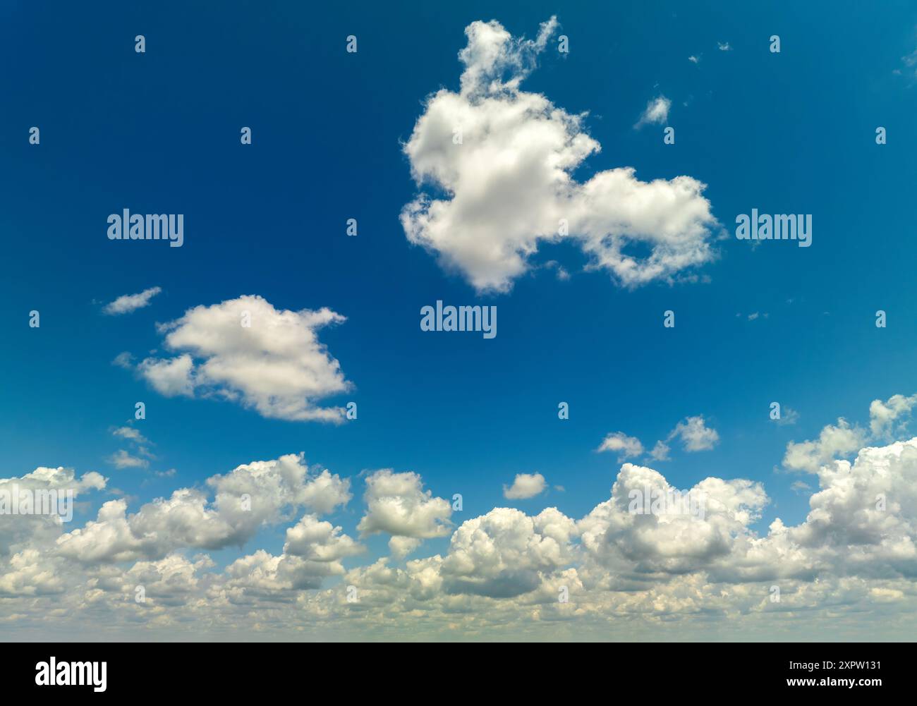 Florida weather in summer rain season. Blue sky with white clouds ...