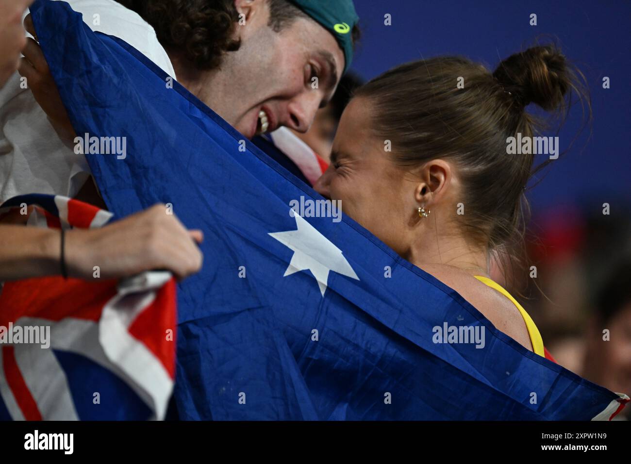 Paris, France. 07th Aug, 2024. Australian pole vaulter Nina Kennedy ...