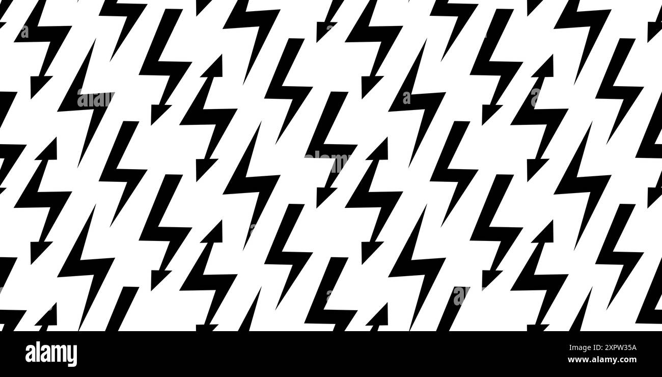 Lightning bolt seamless pattern. Thunder bolt repeating wallpaper ...