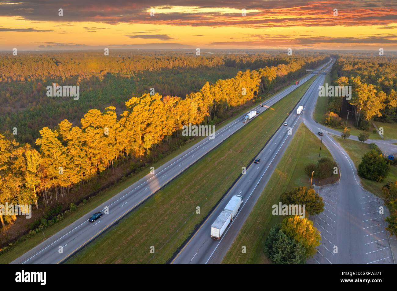 USA highway transportation infrastructure in North Carolina Appalachian ...