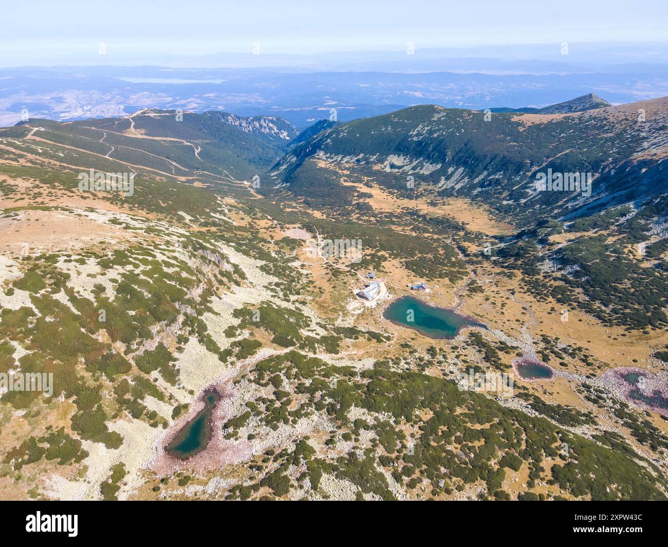 Aerial view of Rila mountain near Musala peak, Bulgaria Stock Photo - Alamy